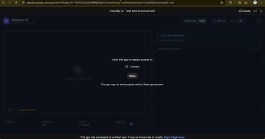 Visionary AI – Real-Time Scene Narrator