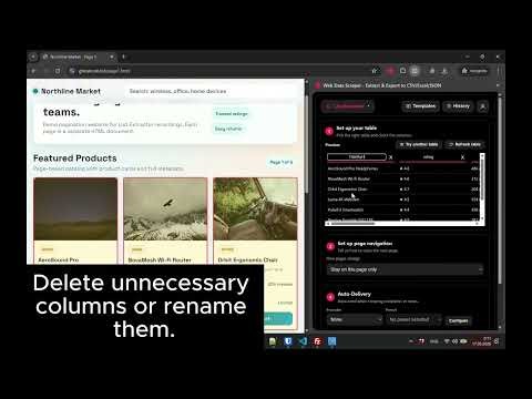 Web Data Scraper - Chrome Extension