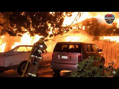20 Unbelievable Firefighter Moments Inside Real Fire Emergencies | Firefighter Helmet Cam POV