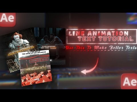 Trending Line Animation Text Like Me Tutorial | After Effects Tutorial