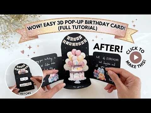 Make a WOW Birthday Card in Minutes (3D DIY)