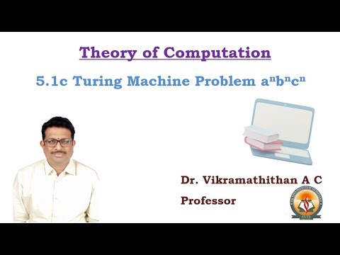 5 -1c Turing Machine Problem a^n b^n c^n