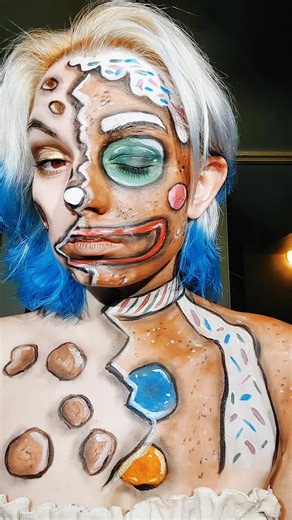 tak ještě v češtině to mám 😋✨️ #shrek #gingerbread #muffinman #makeup #christmas