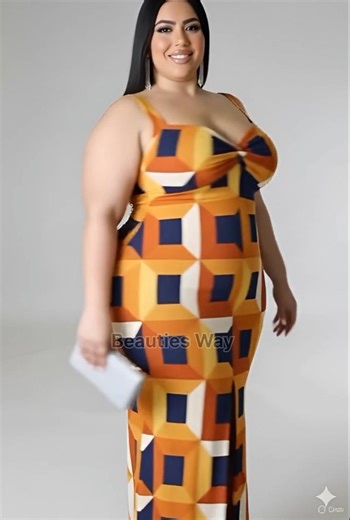 Plus Size Classy Evening Style Dress Fashion Collection