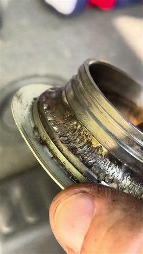 Anyone else see the problem? 2003 Ford Explorer rear wheel bearing race.