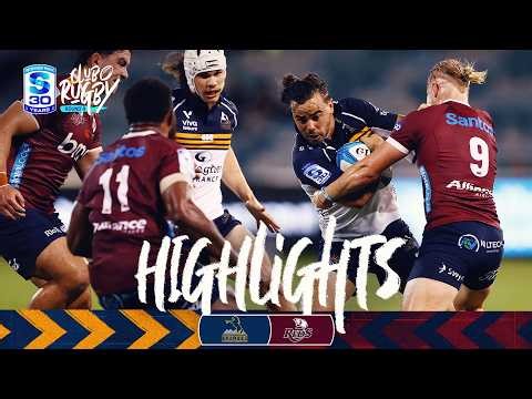 BRUMBIES v REDS | Rd 4 Highlights | Super Rugby Pacific 2026