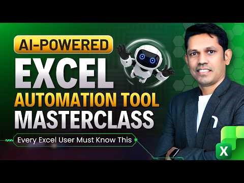 AI-POWERED Excel Automation Tool Masterclass | Build Formulas & Automate Tasks like pro