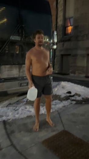 Travis didn’t make it to the Grammys this year….but he did shower in a parking lot! #rockstarlifestyle | The Infamous Stringdusters