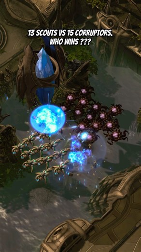 SC2.BattleRumBle: 13 Scouts vs 15 Corruptors – EPIC AIR BATTLE #sc2 #rts #starcraft2 #스타크래프트2