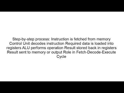 CPU Architecture Explained | ALU, Control Unit, Registers Made Simple