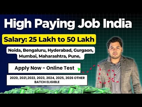 🔴 Apply Now | High Paying Jobs for Students, Fresher & Experienced Candidates | Salary 25 to 50 LPA
