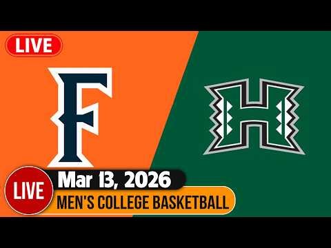 Cal State Fullerton vs Hawai'i LIVE 03/13/2026 | Men's College Basketball | NCAAM Today