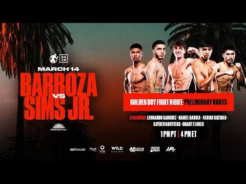 GOLDEN BOY FIGHT NIGHT PRELIMINARY BOUTS | Arnold Barboza Jr. vs. Kenneth “Bossman” Sims Jr.
