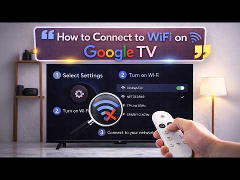 How to Connect WiFi in Google TV | Easy Internet Setup for Google TV
