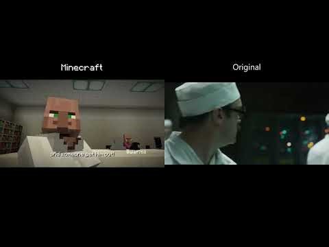 Chernobyl Disaster in Minecraft vs in HBO (Half-Life SFX)