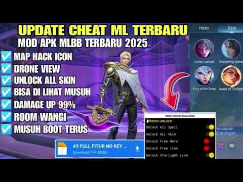 CHEAT ML AUTO AIM ｜｜ MOD MENU MOBILE LEGENDS 2026 ｜｜ AUTO AIM ALL HERO + MAP HACK + UNLOCK ALL SKIN