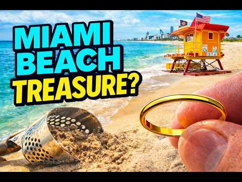 Miami Beach Treasure? Metal Detecting Finds!