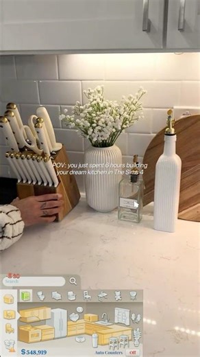 POV: you just spent 6 hours building your dream kitchen in The Sims 4 #sims4 #simstok #sims4build