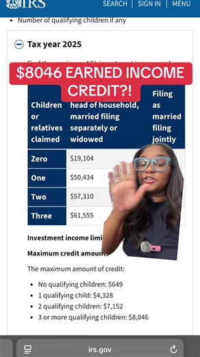 Earned income credit 2026 #taxes #taxseason #taxrefund | taxes
