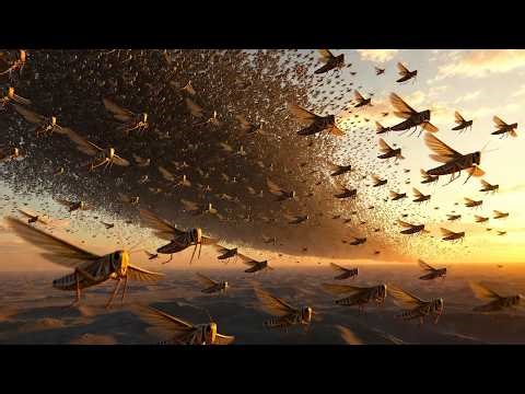 Nature’s Most Destructive Swarm on Earth / Inside a 40-Mile Wide Locust Swarm
