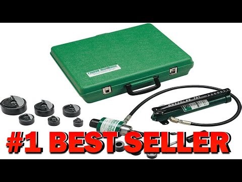 Greenlee 7306SB 11 Ton Hydraulic Knockout Punch Kit with Hand Pump Ram 1 2" - B001HWHSXC