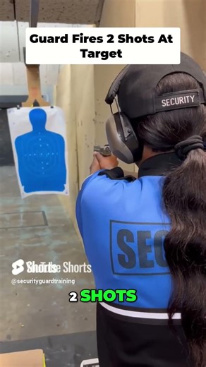 Guard's Intense Shooting Range Session: 2 Shots, Fire! #shorts