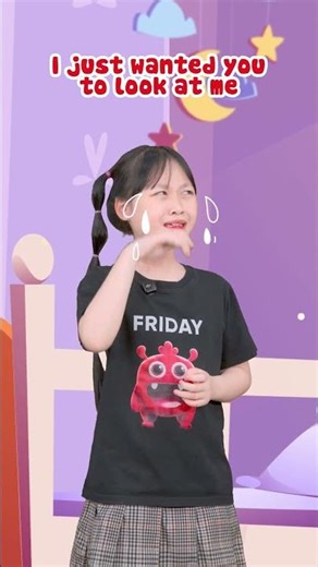 Hoạt hình tiếng Anh: Mimi ghen tị em bé - Mom won’t look at me! #short #kids