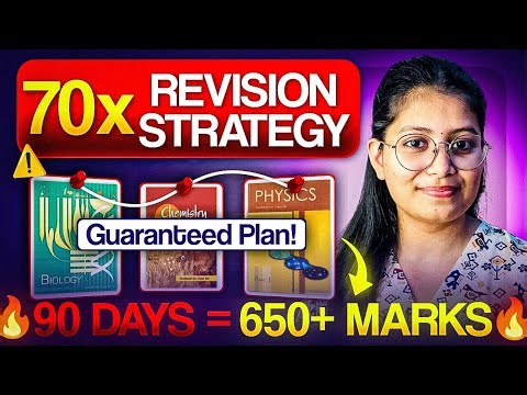 How I Revised NEET Syllabus **70 Times**📚🔥 Scored 620 marks✅| NEET 2026 Last 90 Days Study Plan 🚀