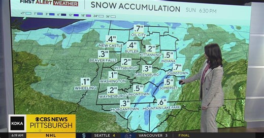 KDKA-TV Morning Forecast (1/3)