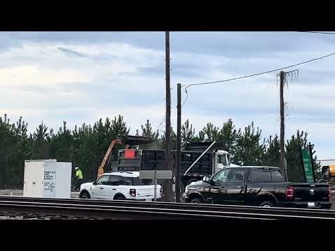 Miss Day 2 of track work, but out for day 3 As they ripped Out Pamplico Highway, Crossing At 295.8MP