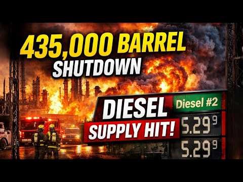 47,000 Barrel Diesel Unit Explosion Triggers Wider Refinery Shutdown — Fuel Supply Tightens