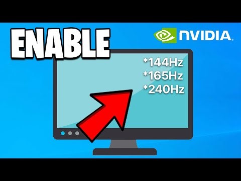How To Enable 144Hz, 240Hz, (Any Refresh Rate) With Nvidia Control Pannel | Step By Step Guide