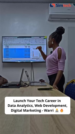 Launch Your Tech Career in Data Analytics, Web Development, Digital Marketing or Graphic Design - Warri, Nigeria 🧑‍💻🚀 Our interactive, hands-on, and project-based training is designed to help you land jobs, freelance gigs, and grow your business - even if you're starting from scratch. Choose Your Path ____________________________________ Data Analytics & Business Intelligence 🔥 Data Analytics & Business Intelligence ⚡ What You’ll Learn: ✅ Foundations of Data Analysis ✅ Data Analysis Process 