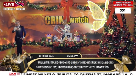 FRIDAY 19TH DECEMBER 2025 - CRIME WATCH LIVE Today's Highlights: “Papio” chased and executed on Bagatelle Road in San Juan; killing caught on CCTV • CCTV footage has captured the chilling final moments of Ishiyaho Eshban “Papio” Williams, 34, of #36 Bagatelle Road, San Juan, who was pursued and shot dead by armed assailants on Thursday, December 18, 2025. • According to the footage and police reports, Williams was driving his black Nissan Note (PEK 3115) along Bagatelle Road when a silver Nissan