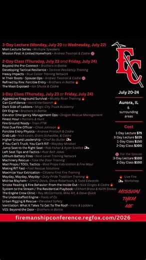 🚨 Registration is now open! 🚨 Get registered for our Lithium-Ion Battery Fire Class and gain critical knowledge on one of the fastest-growing hazards in today’s fire service. In this course, students will learn: 🔥 Fire behavior associated with lithium-ion battery fires 🔍 Alternative search techniques for lithium-ion incidents 🚨 The role of carbon monoxide alarms 🏠 How to investigate and assess a structure before entry to determine the presence of lithium-ion batteries 💥 The explosion pote