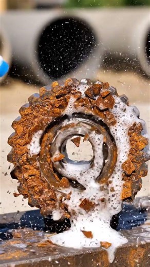 Rust Removal on Gear Hub