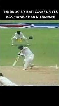 Tendulkar best cover drive: KASPROWICZ in disbelief #cricket #short #cricketreels #cricketlover