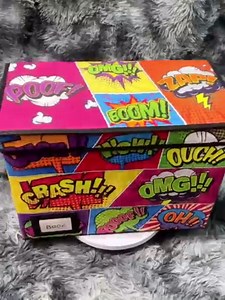 Collection Comic Book Storage Boxes, Protector Organizer 15.8" X 7.8" X 11.8" Collapsible Short Box Holds 160-180 Comic Book Heavy Duty Bin Container Holder Shelf