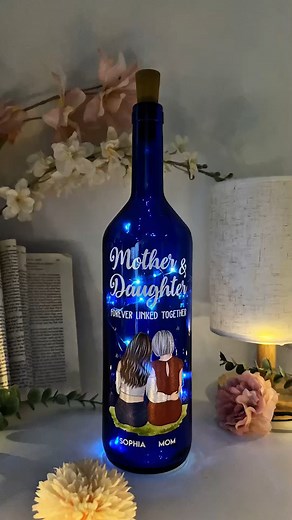 Celebrate the unbreakable bond! Express gratitude with this heartwarming memento! ✨💖 #macorner #bottlelamp #mothersday #familylove #foreverlinked | Macorner Home Decor