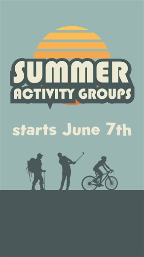 Our Summer Activity Groups start June 7th, and signups are open NOW on our website! riverglen.cc/groups | RiverGlen Christian Church
