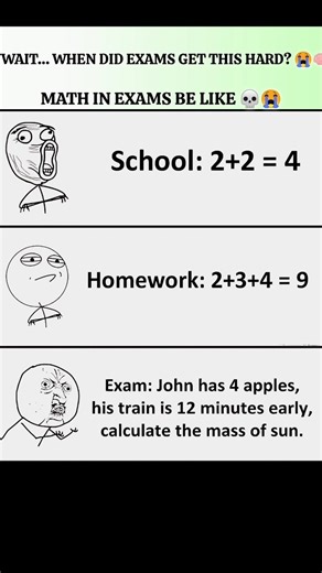 Math In Exams Be Like 💀😭 #ExamReality