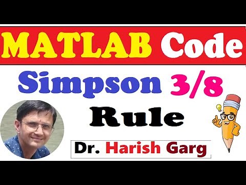 MATLAB Code of Simpsons 3/8 Rule for Numerical Integration