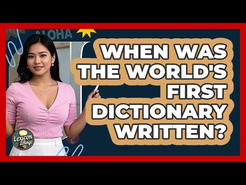 When Was The World's First Dictionary Written? - Lexicon Lounge