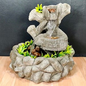 222K views · 5K reactions | Wow very nice table top garden waterfall fountain making at home 殺 | M garden | Facebook