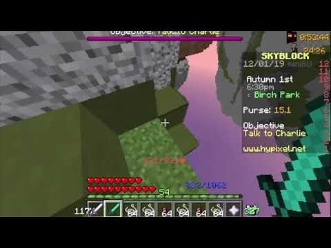 Get into howling caves no tnt - Hypixel skyblock