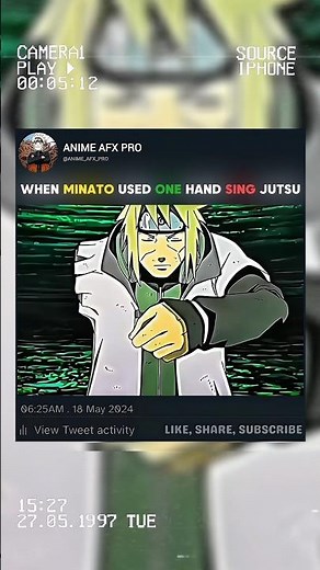 MINATO USED ONE HAND SING JUTSU 🤯