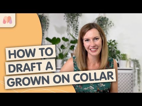 How to Pattern Draft | Tops | How to Draft a Grown on Collar