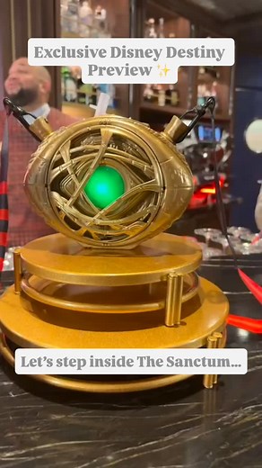 Stepping into the Sanctum Lounge onboard the all-new Disney Destiny feels like entering another dimension 🔮✨ Mystic vibes, magical cocktails, and Marvel storytelling everywhere. Follow along for more Destiny previews! 🚢✨ #mctravelcompany #mouseclasstravel #disneydestiny #disneydestinypreview #disneycruise | MC Travel Company