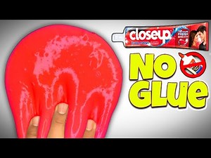 NO GLUE TOOTHPASTE SLIME💦👅 How to make Slime with Close Up Toothpaste & Sugar without glue or borax