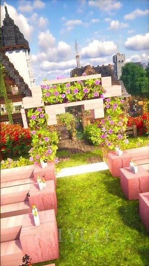 Minecraft | Wedding Venue Altar 👰💍🌸 #minecraft #minecraftshorts